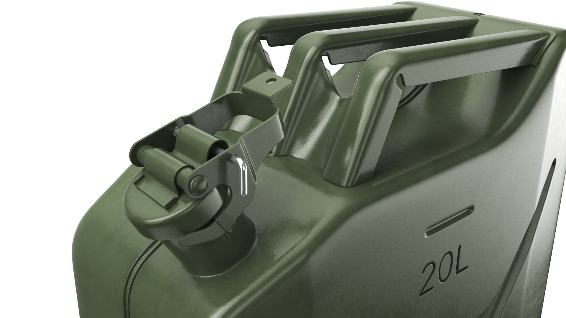3D Green Fuel Can - TurboSquid 1816036