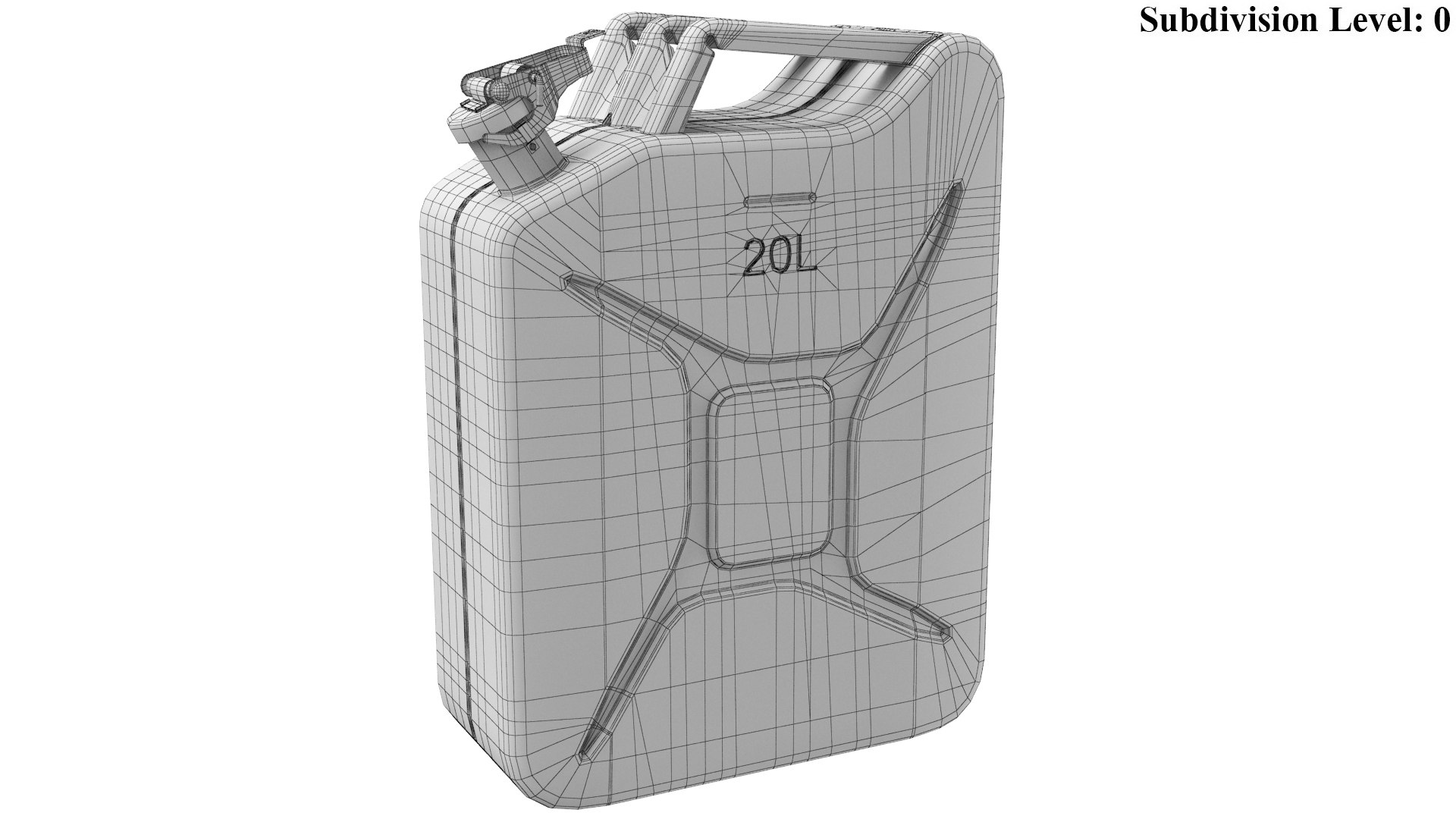 3D Green Fuel Can - TurboSquid 1816036