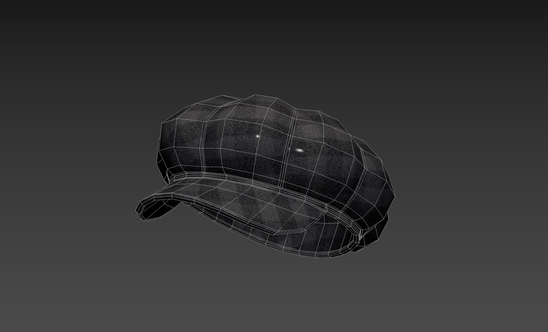 Newsboy Cap 3D Model - TurboSquid 1817428