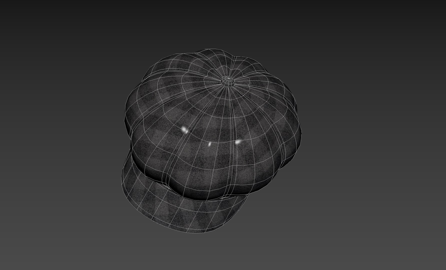 Newsboy Cap 3D model - TurboSquid 1817428