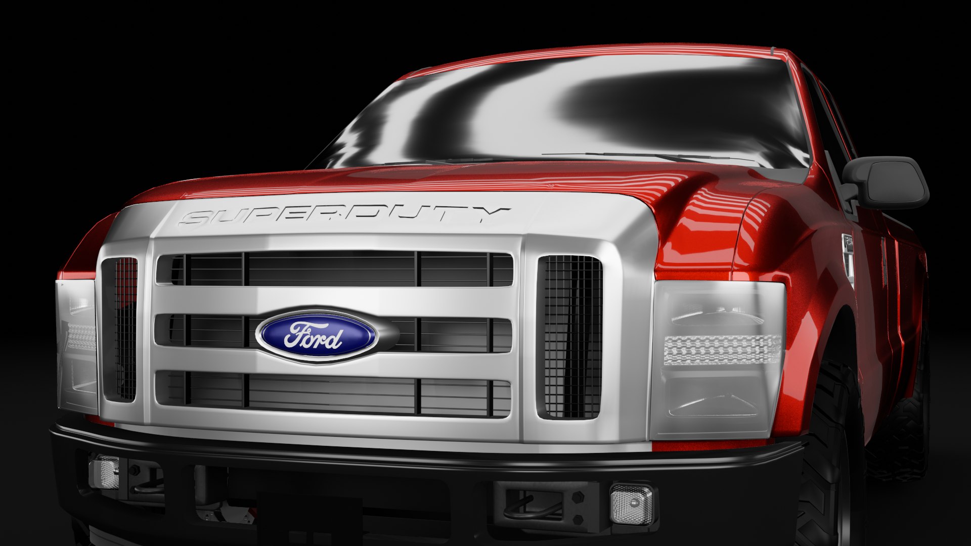 3D Ford F-250 2009 With Speaker - Blender Model - TurboSquid 1745031