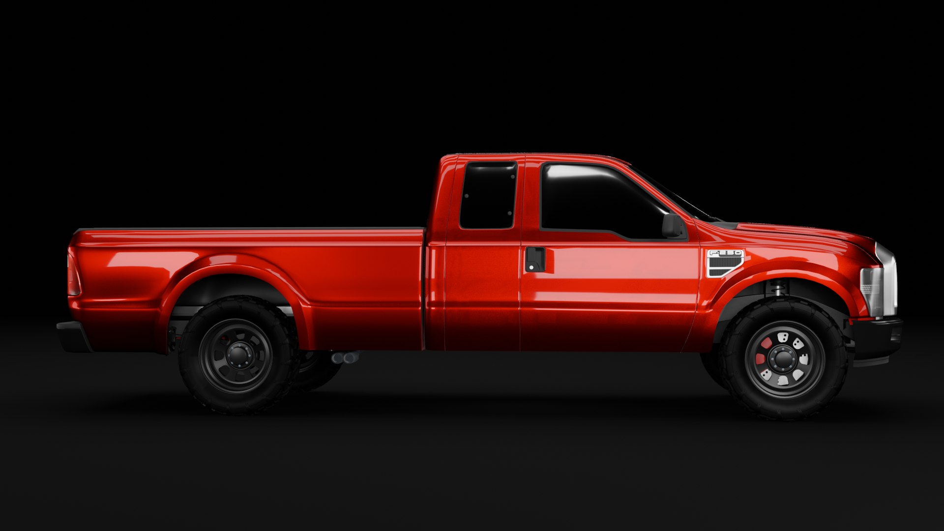 3D Ford F-250 2009 With Speaker - Blender Model - TurboSquid 1745031