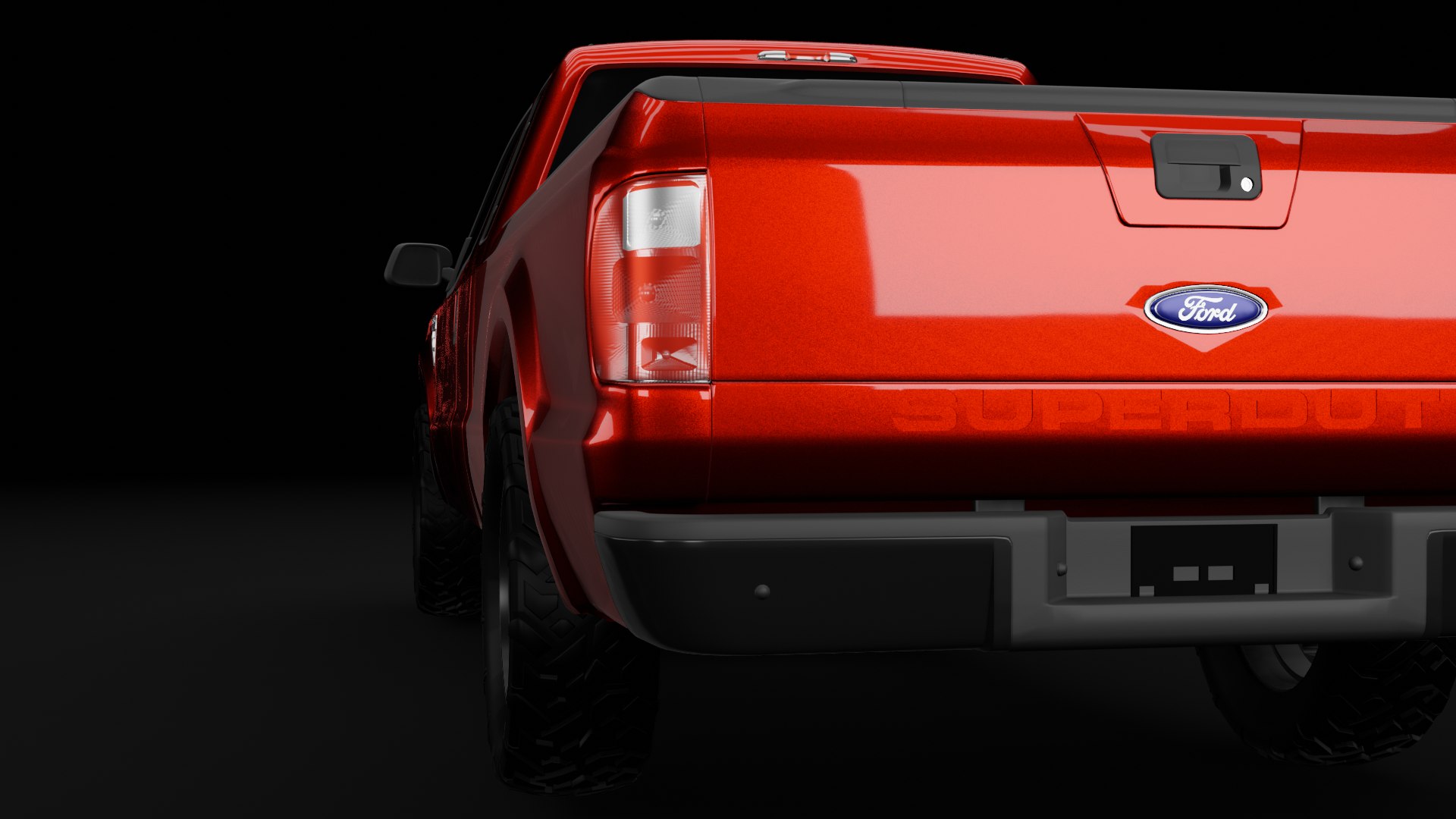 3D Ford F-250 2009 With Speaker - Blender Model - TurboSquid 1745031