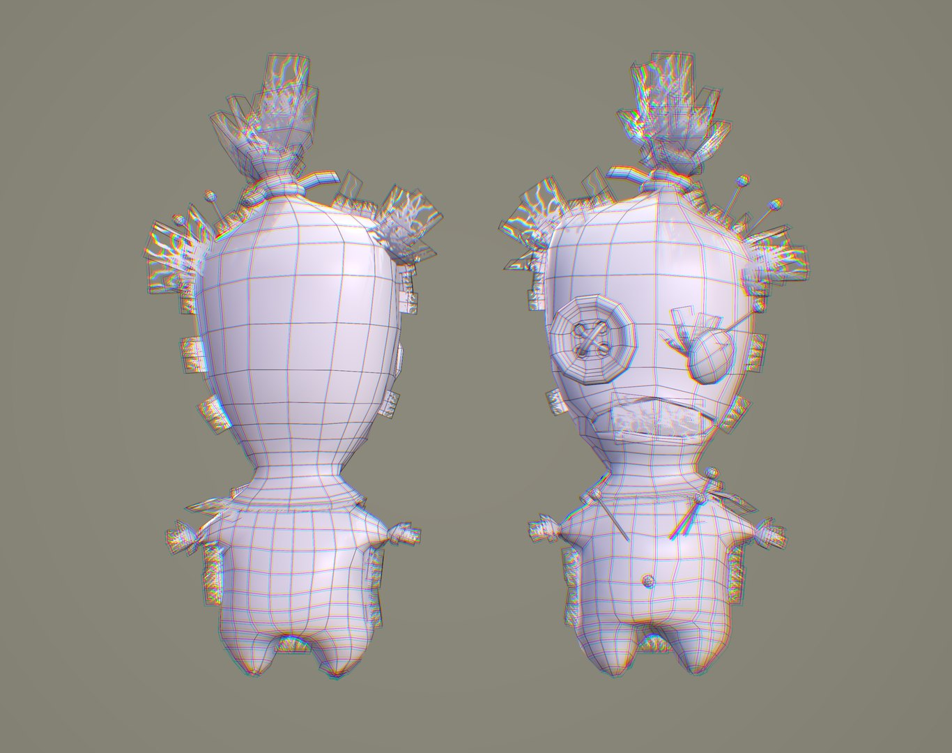 3D Voodoo Doll Game Ready Asset - TurboSquid 2346995