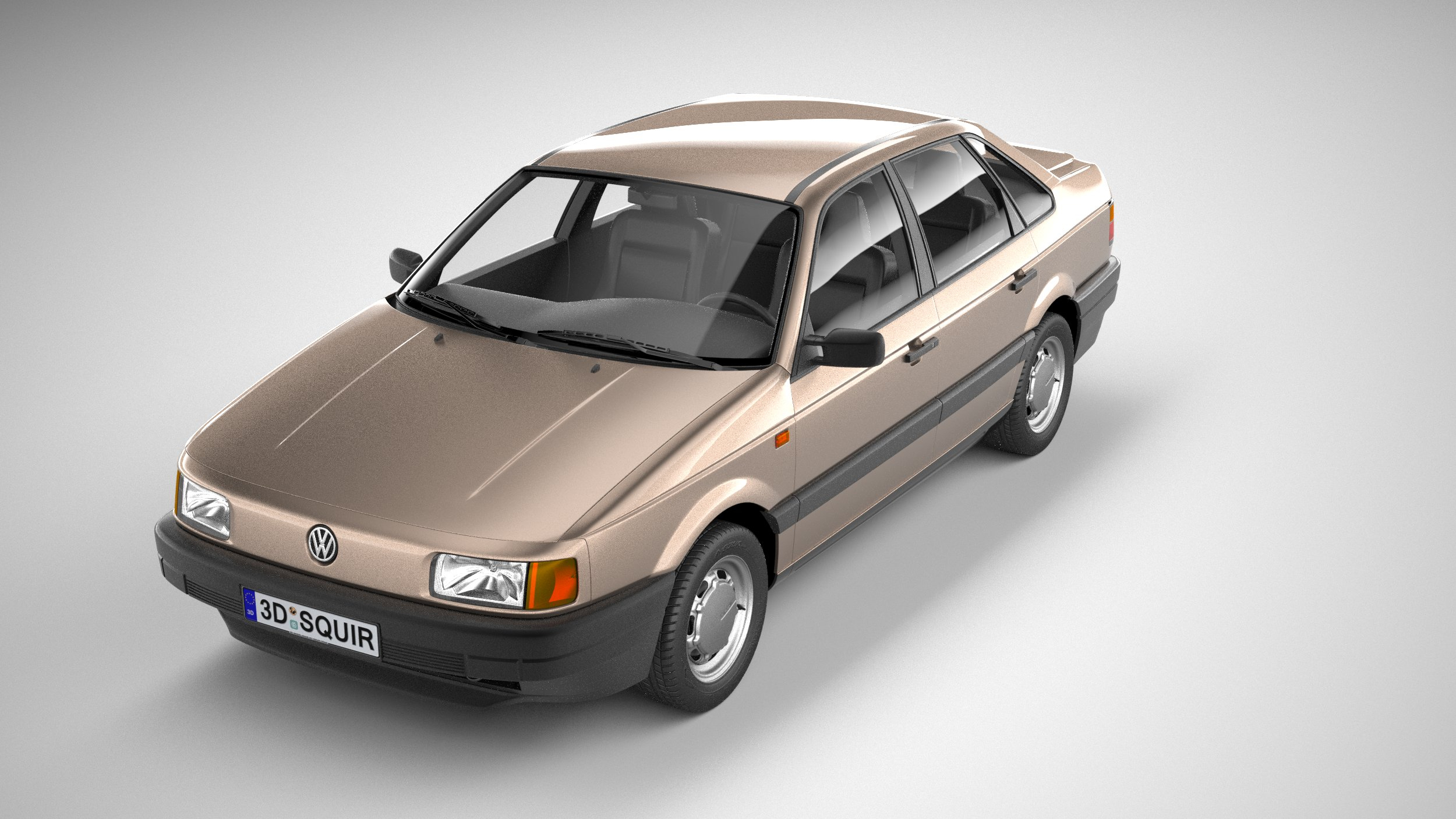 modelo 3d Volkswagen Passat B3 sedán - TurboSquid 1880932