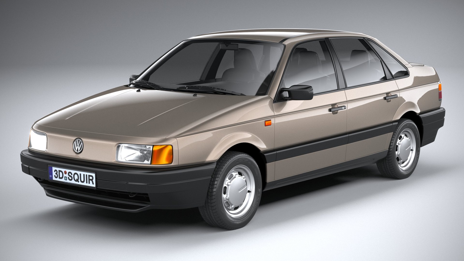 Volkswagen Passat B3 sedan model - TurboSquid 1880932