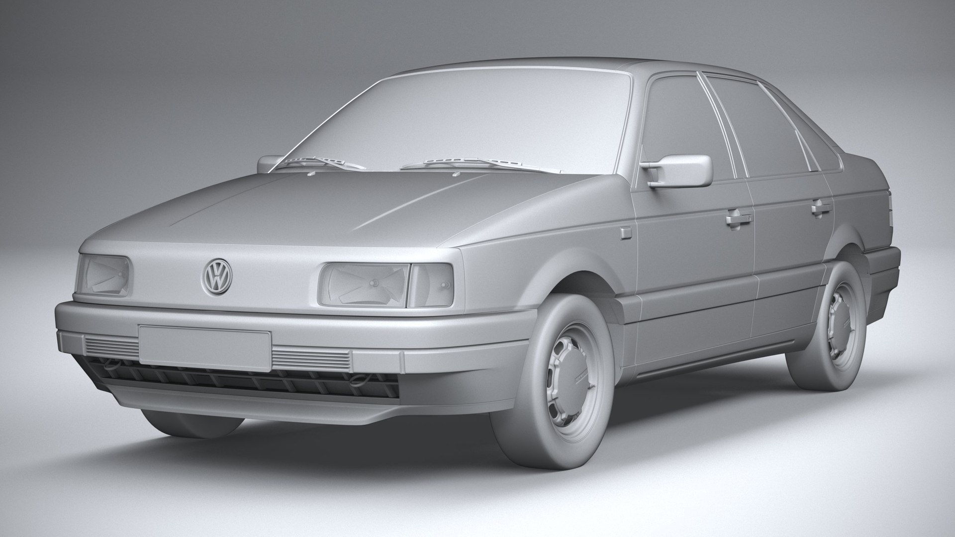 Volkswagen Passat B3 Sedan Model - TurboSquid 1880932