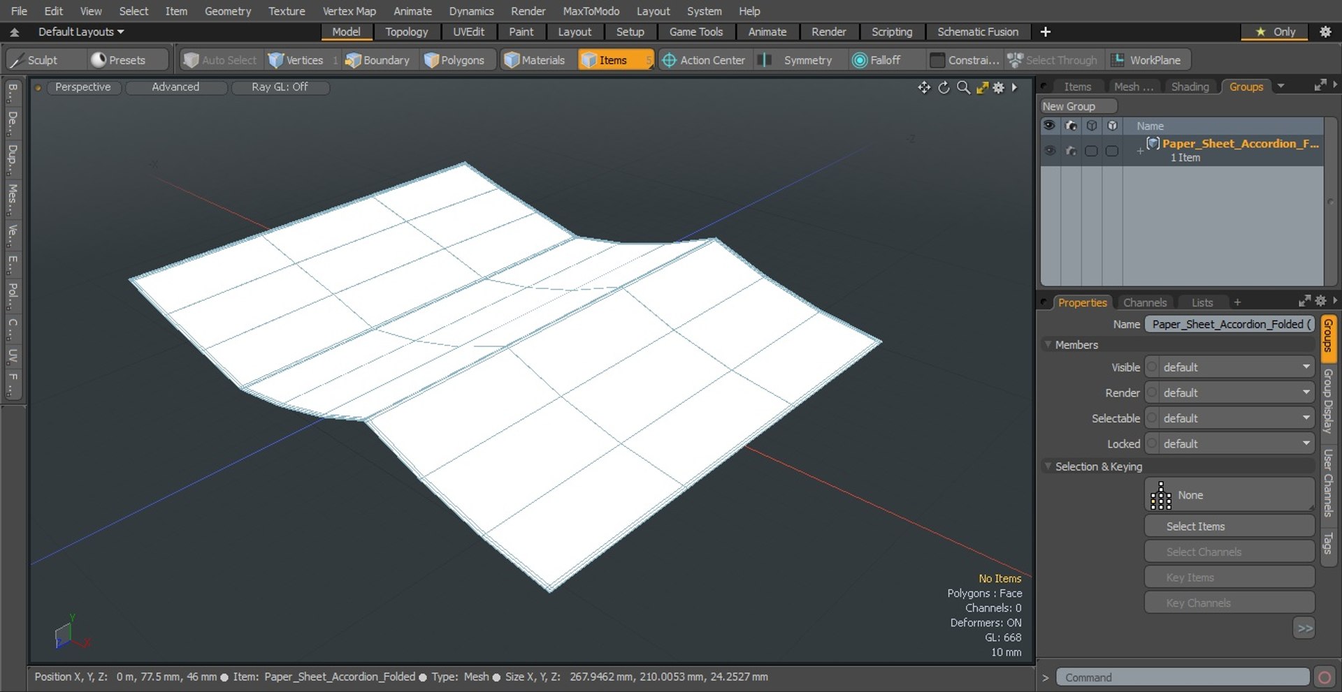 3D Paper Sheet Accordion Folded Model - TurboSquid 1996798