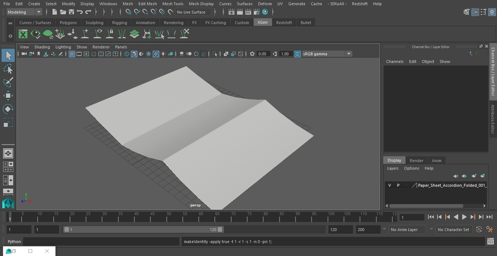 3D Paper Sheet Accordion Folded Model - TurboSquid 1996798
