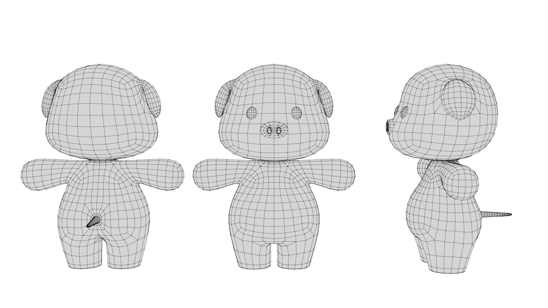 3D Rigged Cartoon Pig Model - TurboSquid 2197214