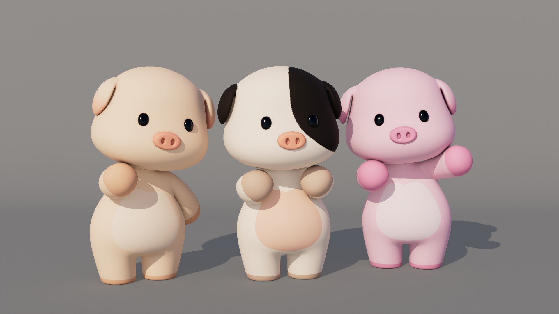 3D Rigged Cartoon Pig Model - TurboSquid 2197214