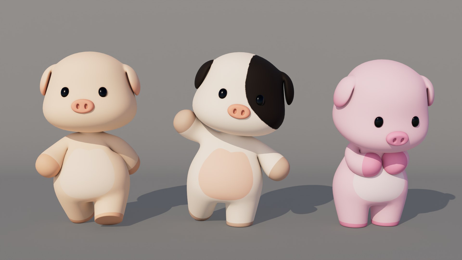 3D Rigged Cartoon Pig Model - TurboSquid 2197214