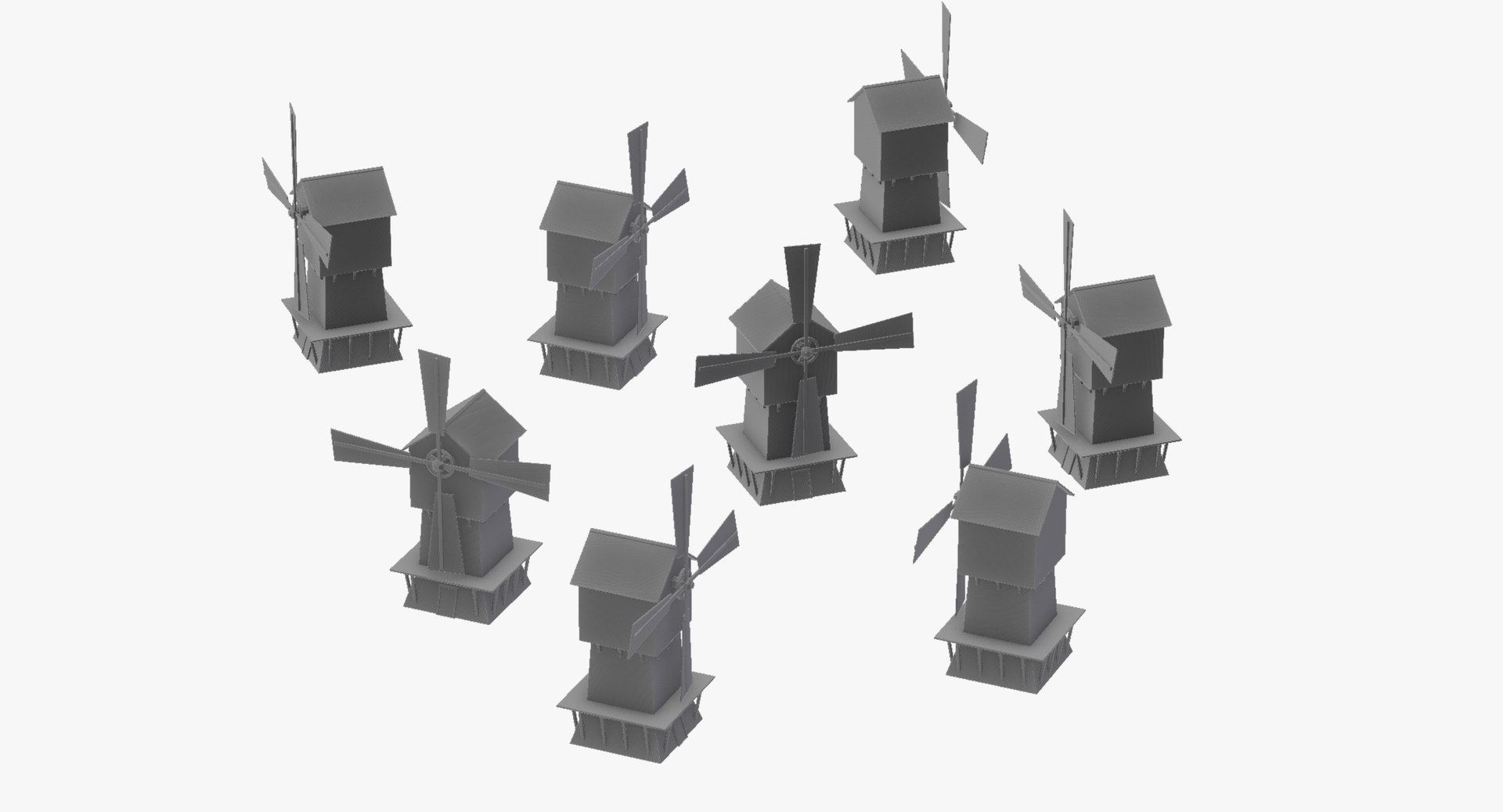 Free Windmill Simple 3d Model