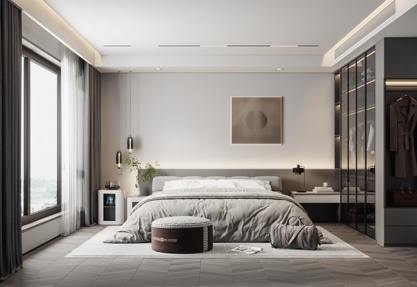 modelo 3d dormitorio moderno - TurboSquid 1836591