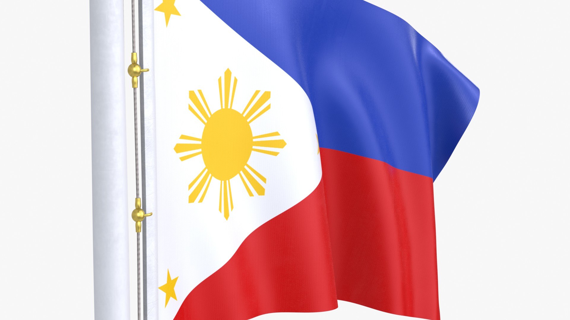 3D Philippines Flag Stand Pole Animated - TurboSquid 2517321