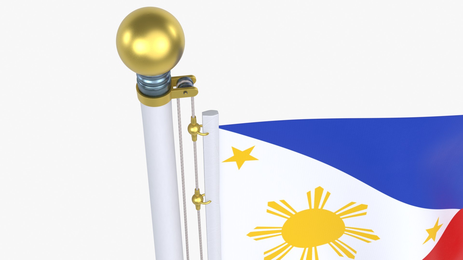 3D Philippines Flag Stand Pole Animated - TurboSquid 2517321