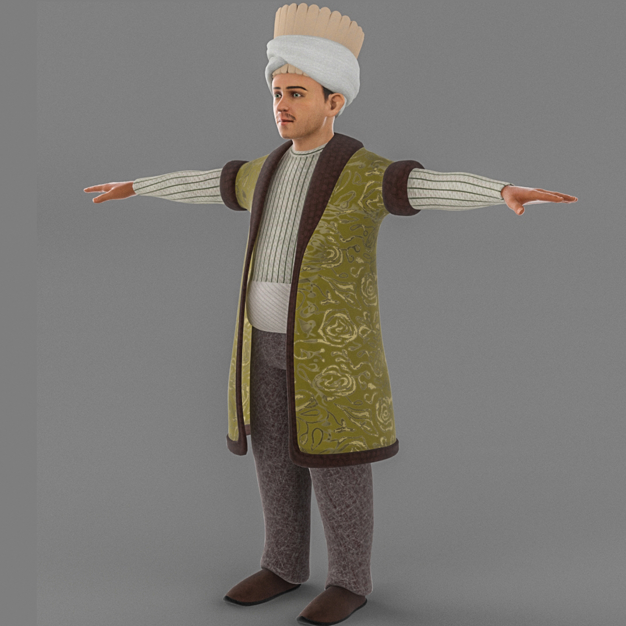 3D model Ottoman Age 3d Man Chracter - TurboSquid 1960463