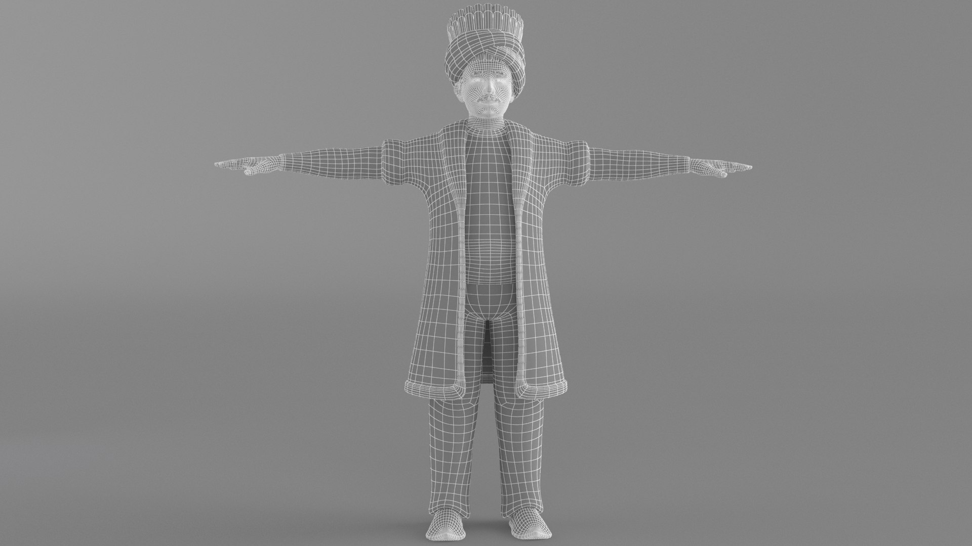 3D Model Ottoman Age 3d Man Chracter - TurboSquid 1960463