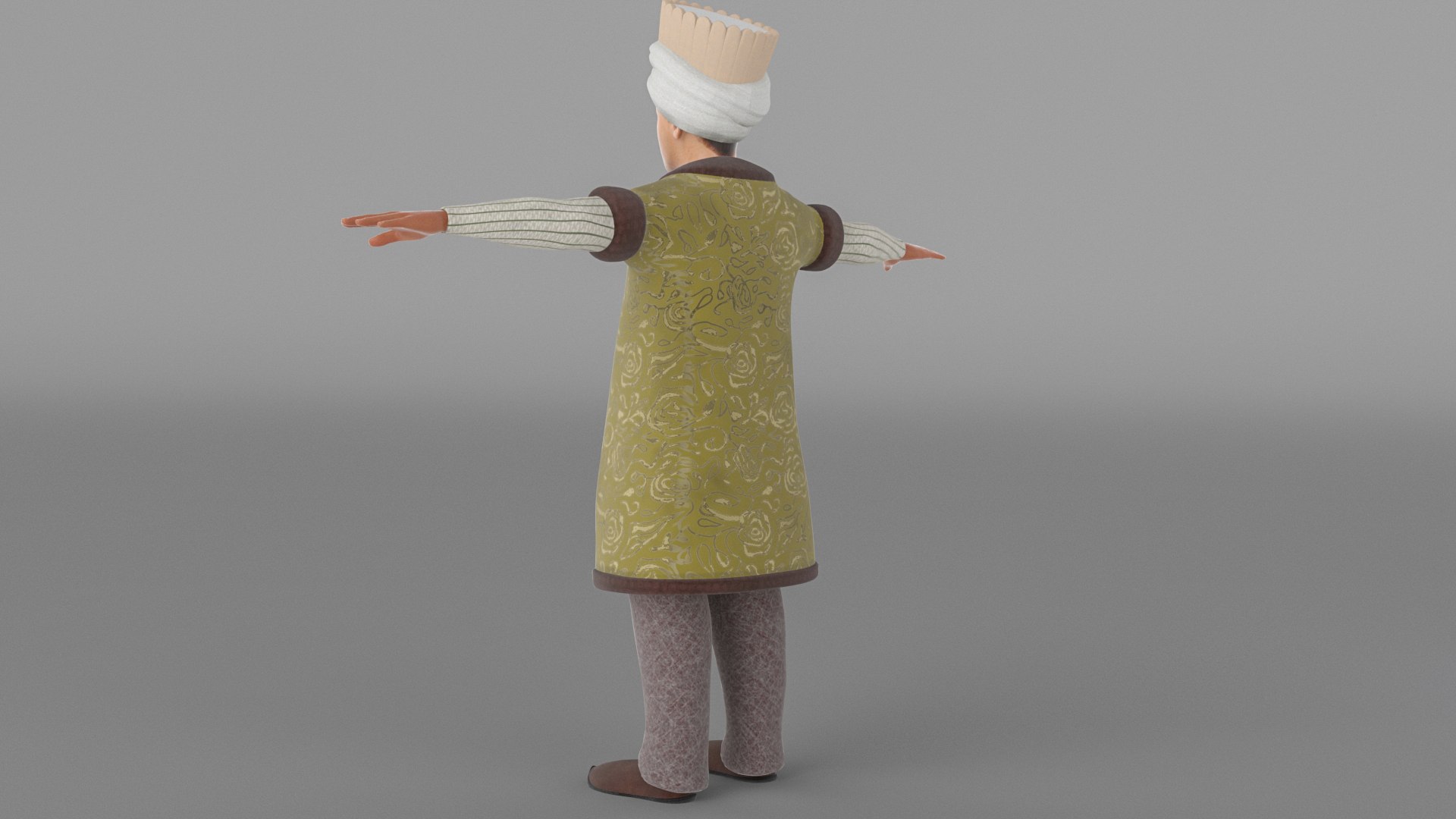 3D Model Ottoman Age 3d Man Chracter - TurboSquid 1960463
