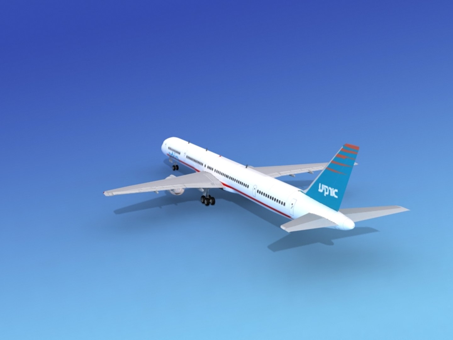Airline Boeing 757 757-300 3d Dxf