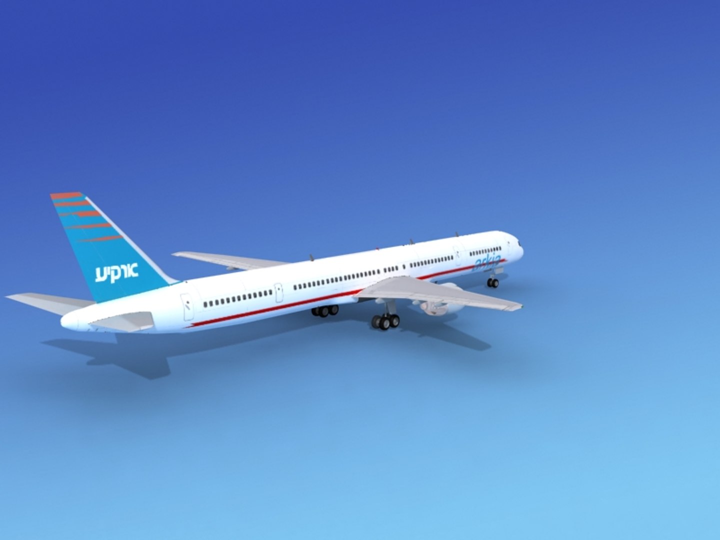 Airline Boeing 757 757-300 3d Dxf