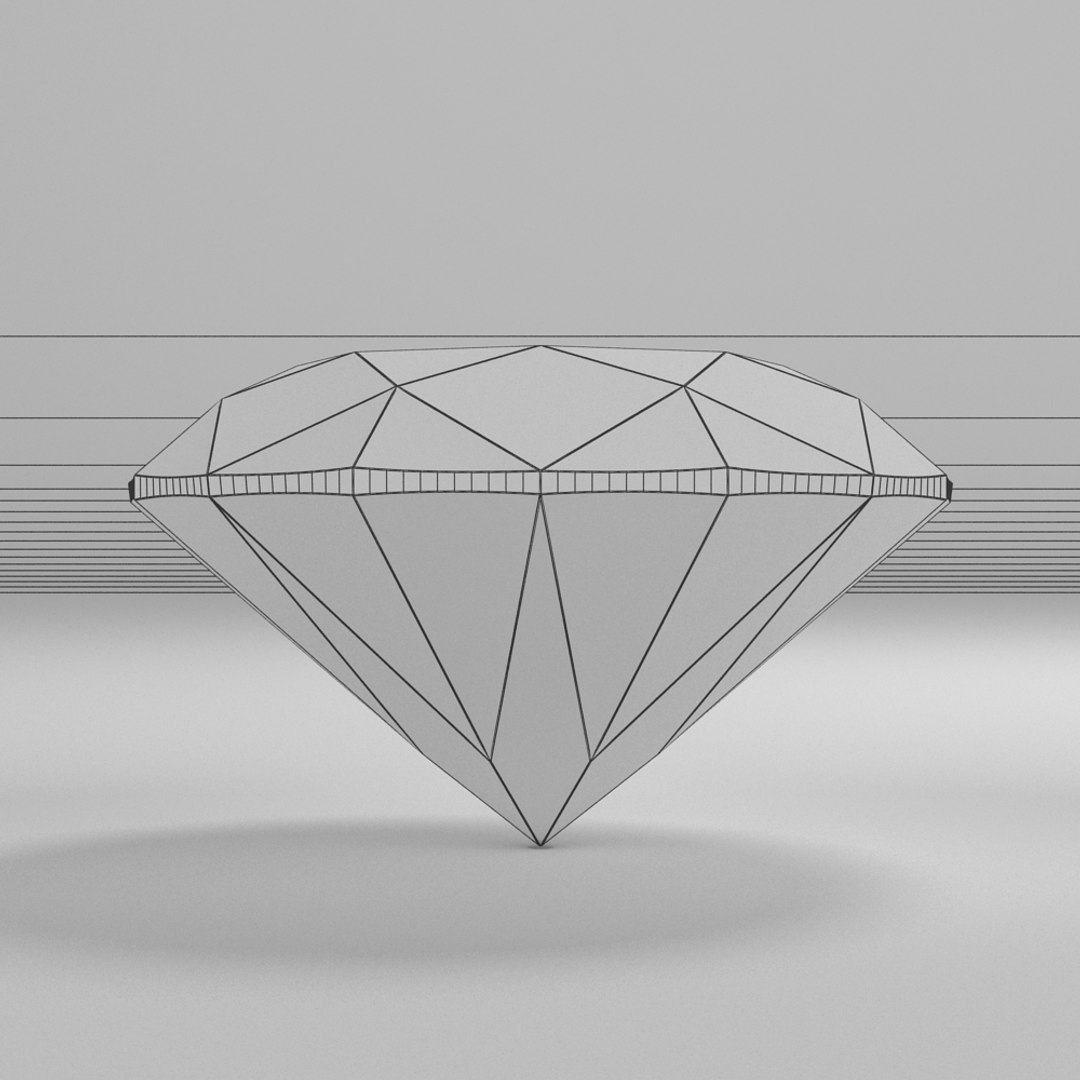 3d Diamond Brilliant Model
