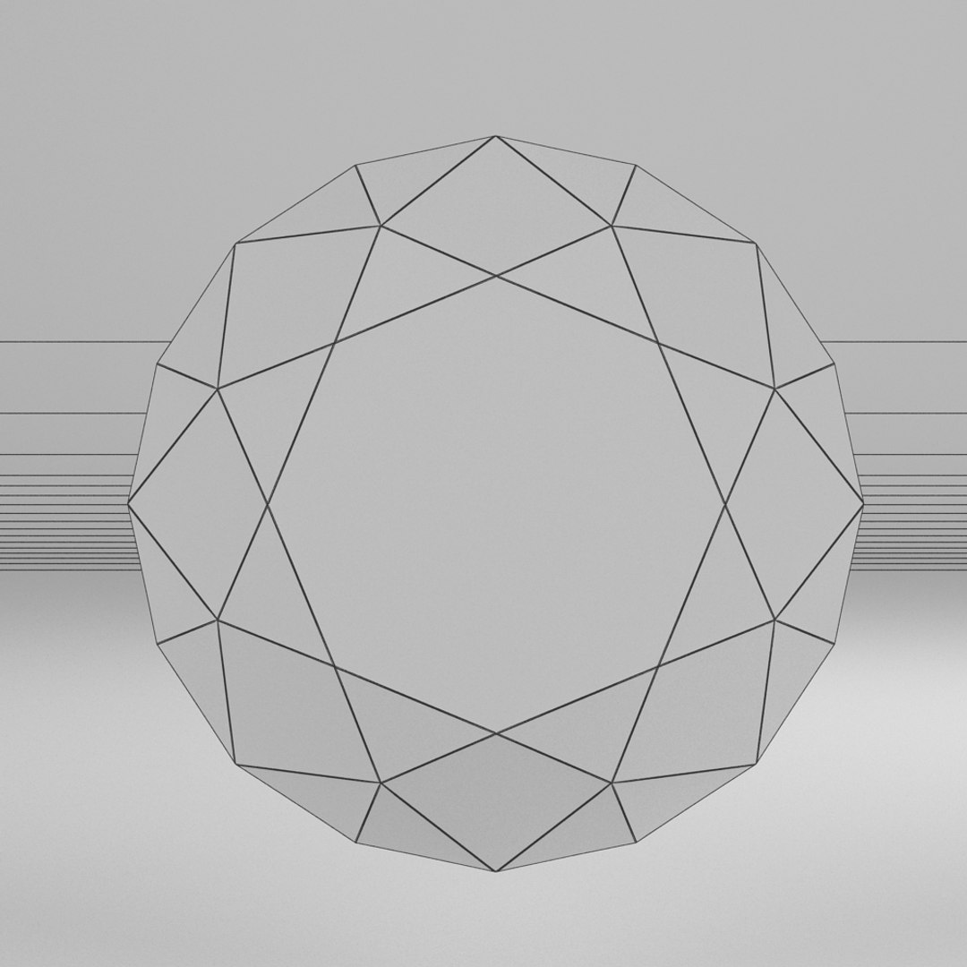 3d Diamond Brilliant Model