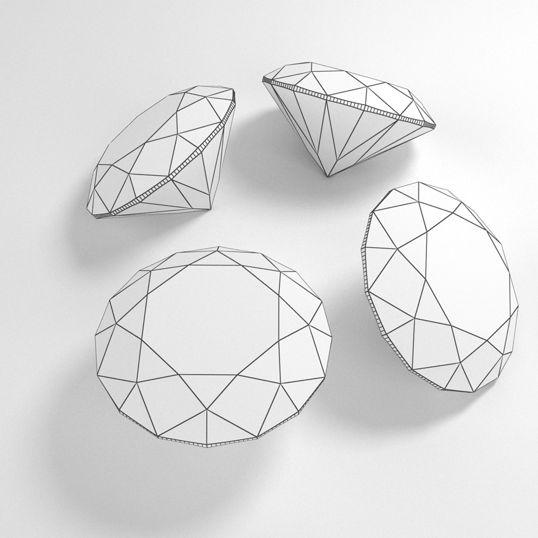 3d Diamond Brilliant Model