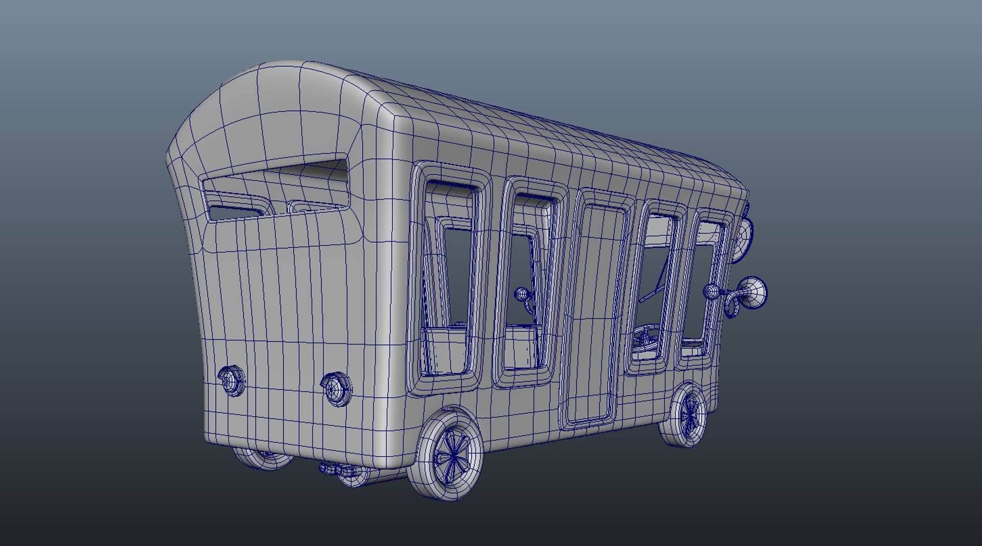 Cartoon Bus Model - TurboSquid 1283330