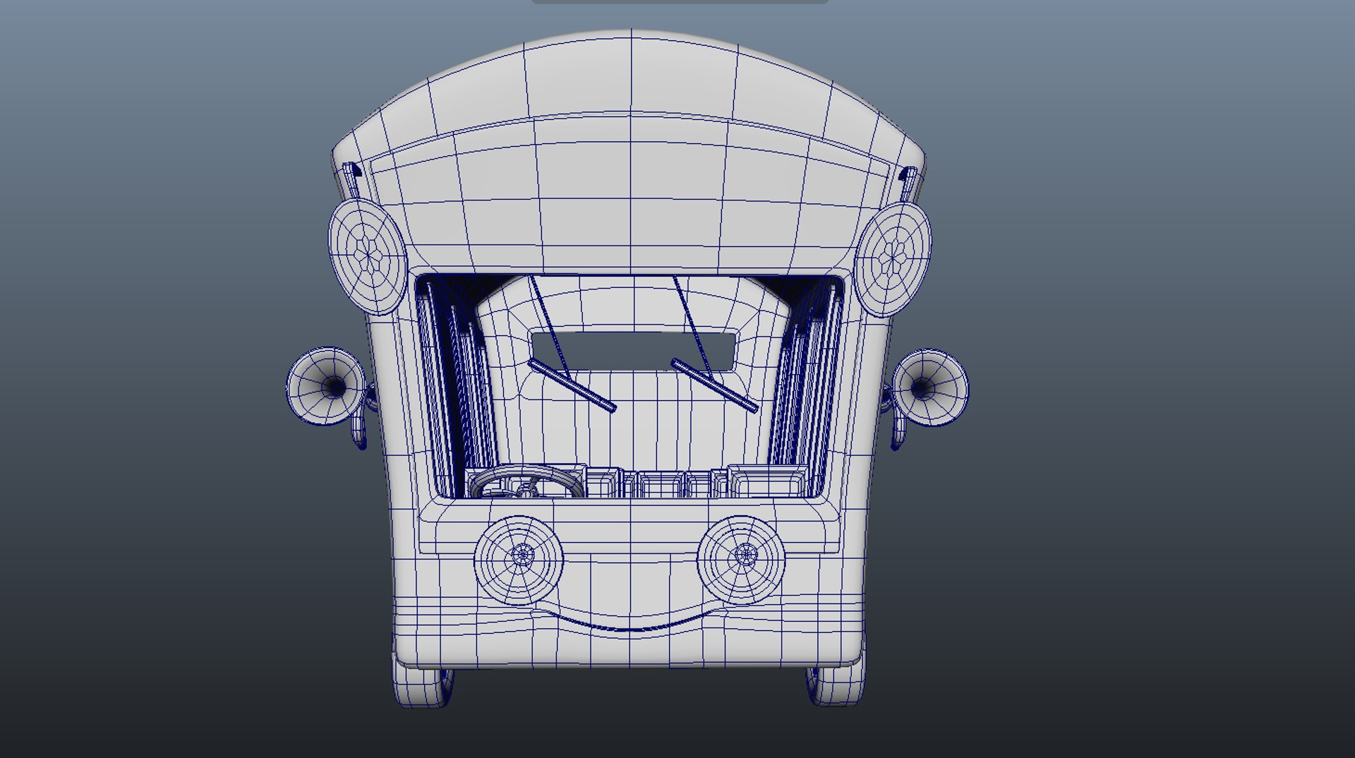 Cartoon Bus Model - TurboSquid 1283330