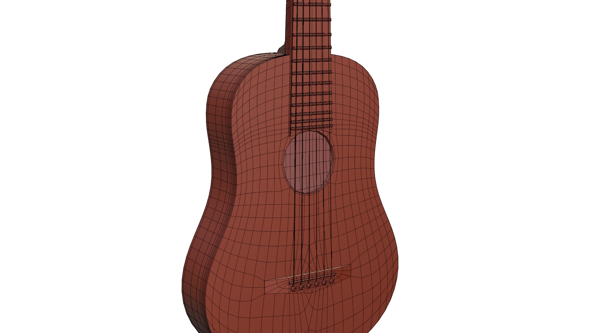 Classic Guitar model - TurboSquid 2152358