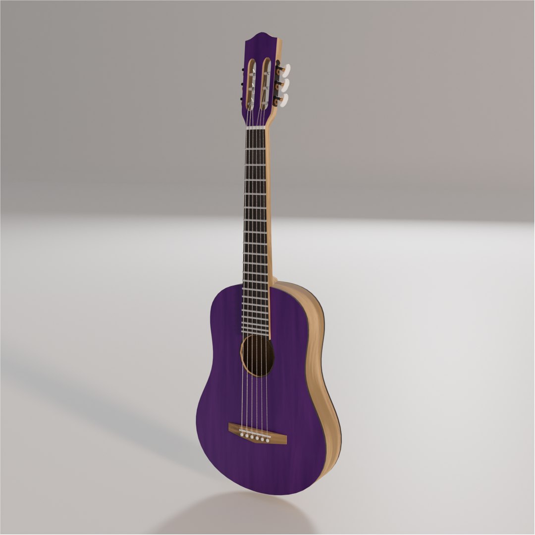 Classic Guitar Model - TurboSquid 2152358