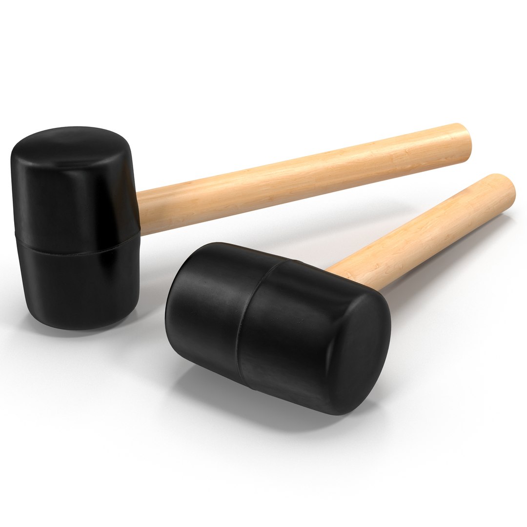 rubber mallet 3d obj