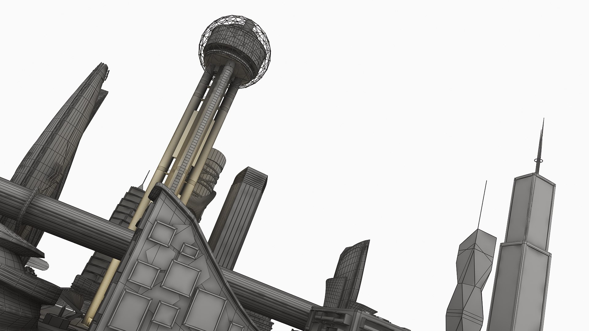 3D realistic future city 2 model - TurboSquid 1510314