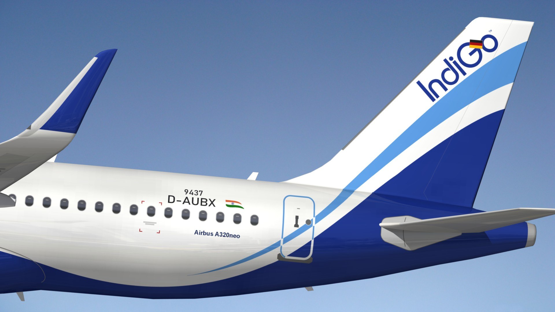 3D Airbus A320 Indigo Airlines - TurboSquid 1657112