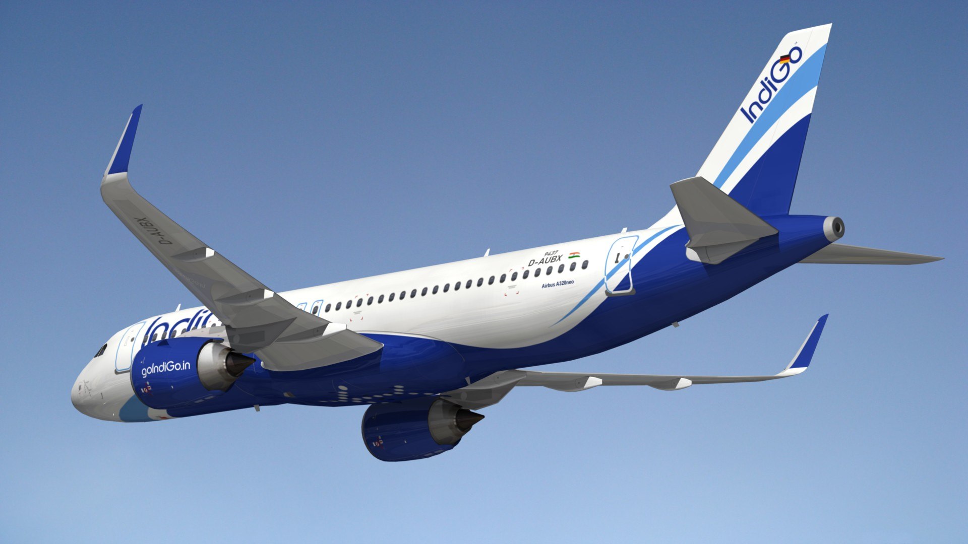 3D Airbus A320 Indigo Airlines - TurboSquid 1657112