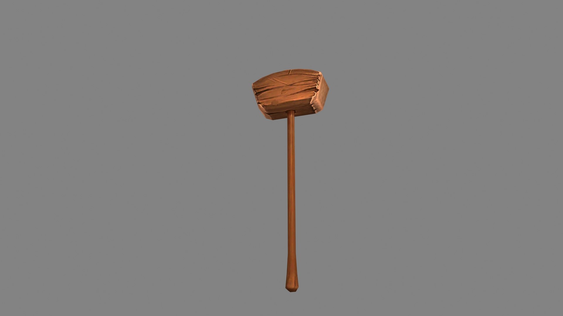 Cartoon Wooden Hammer Model - TurboSquid 2109983