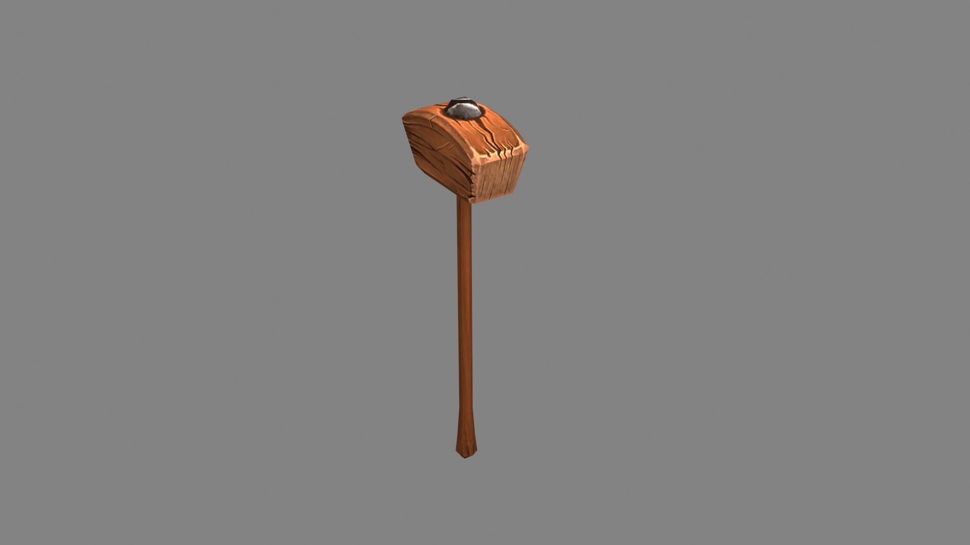 Cartoon Wooden Hammer Model - TurboSquid 2109983