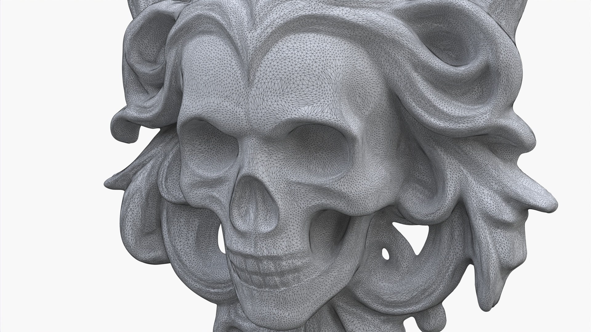 Skull Relief 21 Model - TurboSquid 2281906