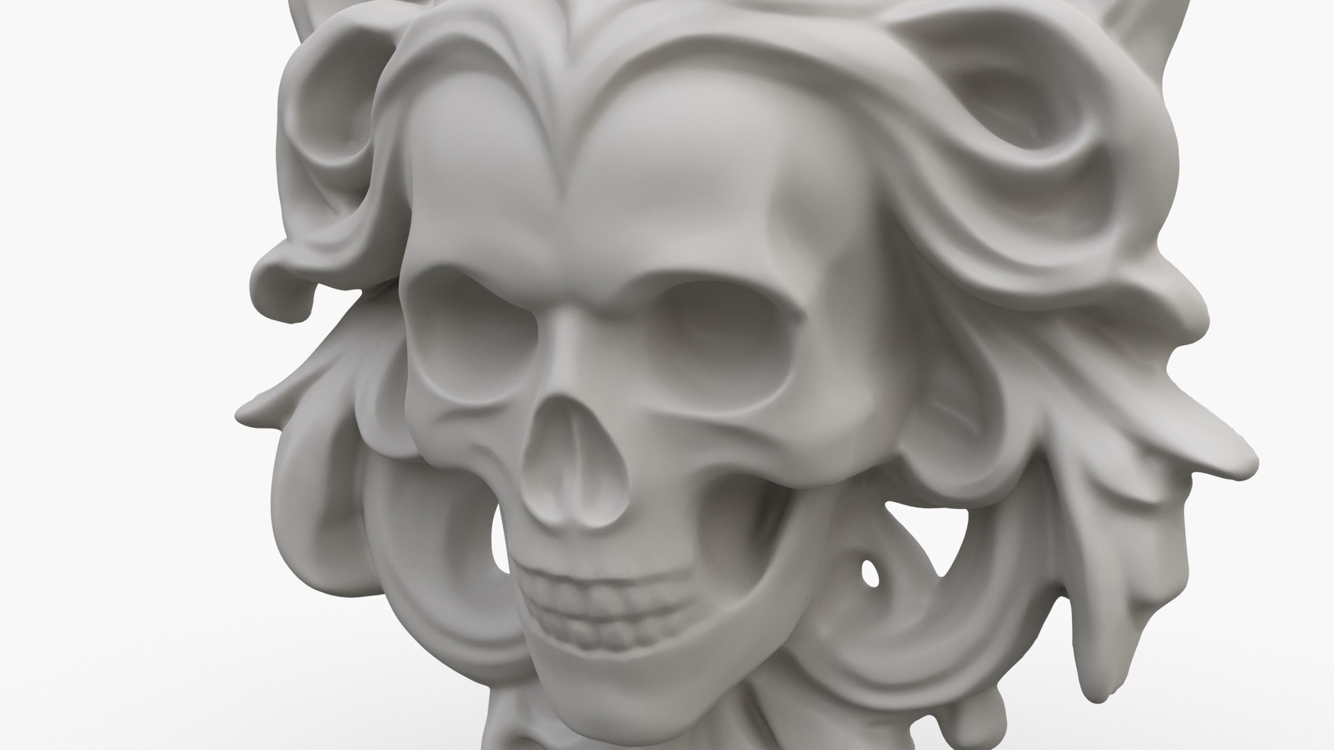 Skull Relief 21 Model - TurboSquid 2281906