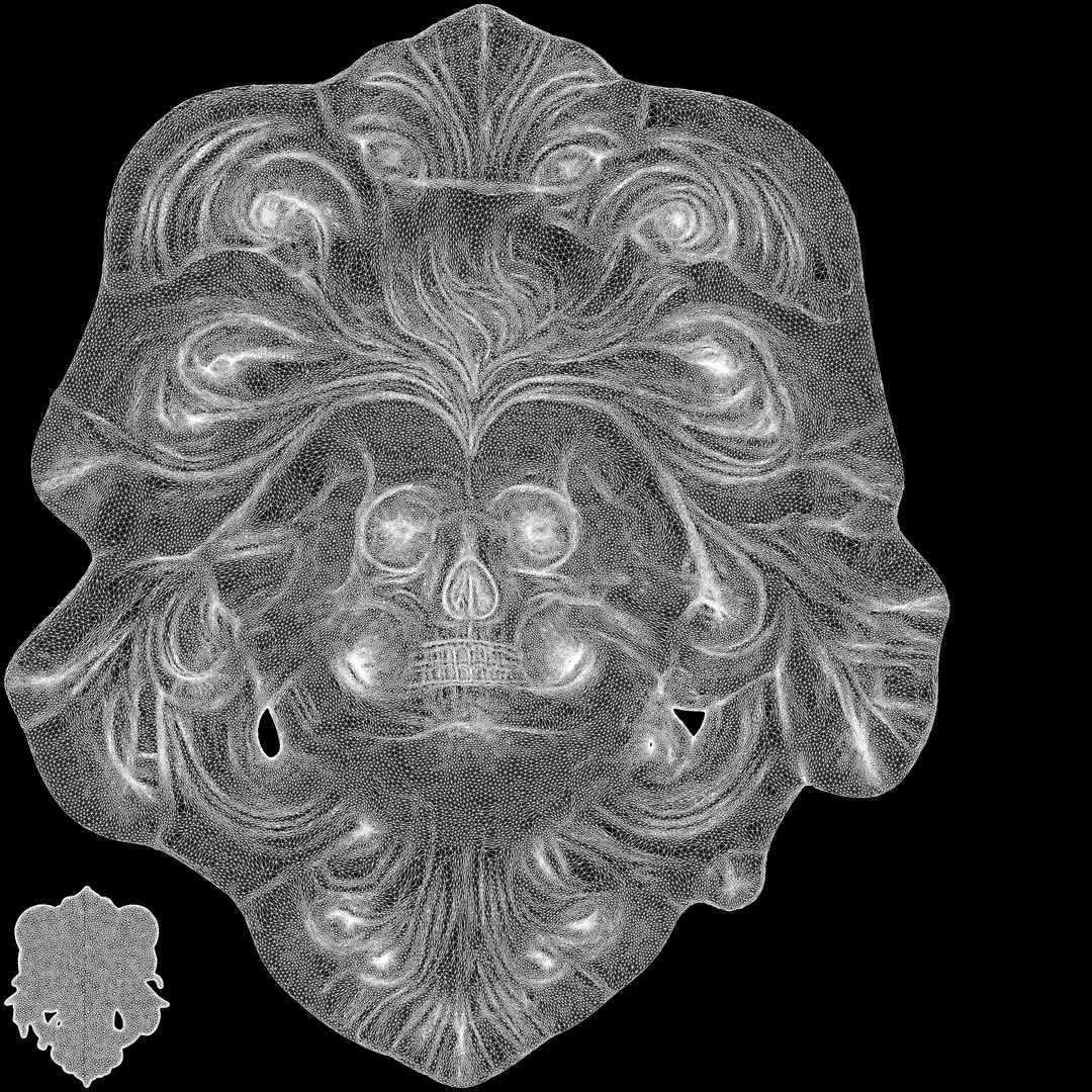 Skull Relief 21 Model - TurboSquid 2281906