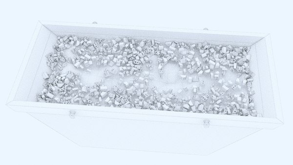 Industrial Container with broken bricks 3D 모델 - TurboSquid 1966380