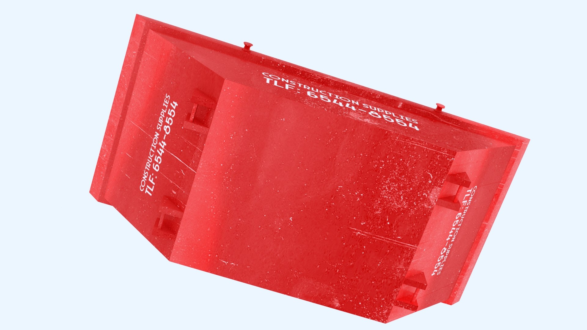 3D Model Industrial Container With Broken Bricks - TurboSquid 1966380