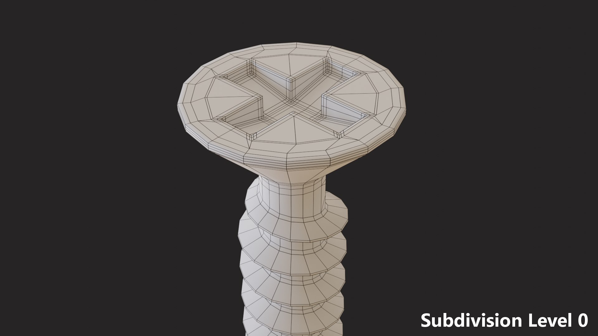 3D model steel 10 gauge wood screw - TurboSquid 1486293