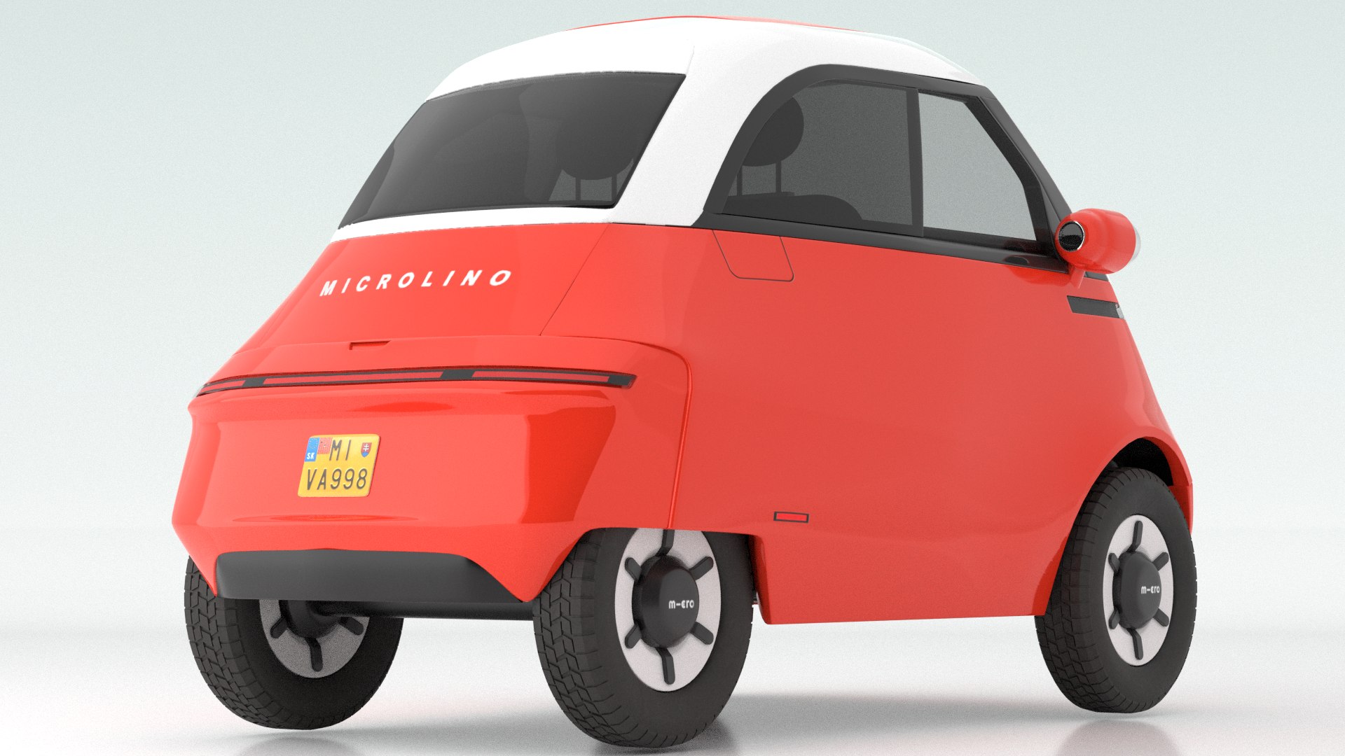 Microlino Electric Scooter Car Red 3D Model - TurboSquid 2188218
