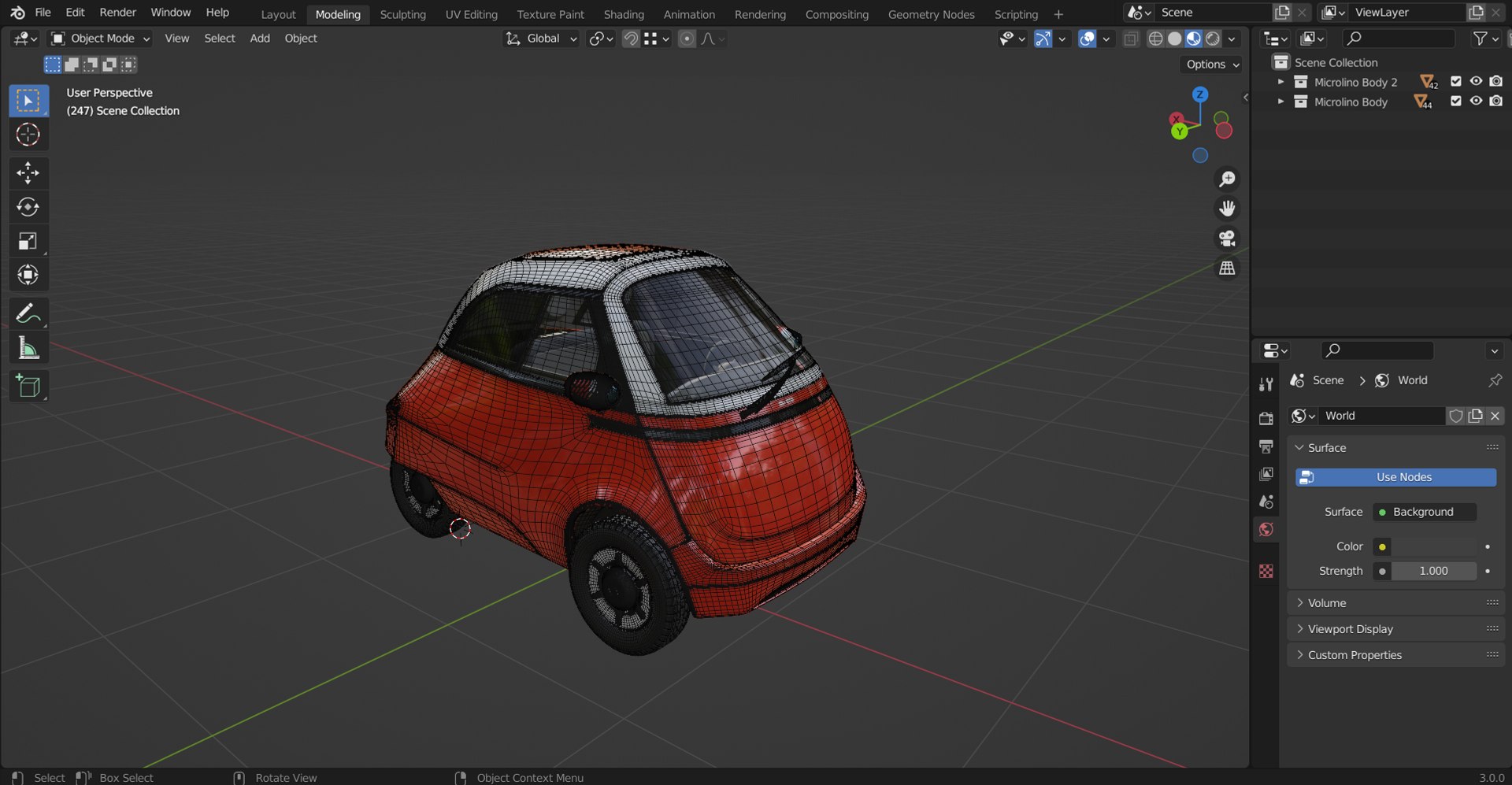 Microlino Electric Scooter Car Red 3D Model - TurboSquid 2188218