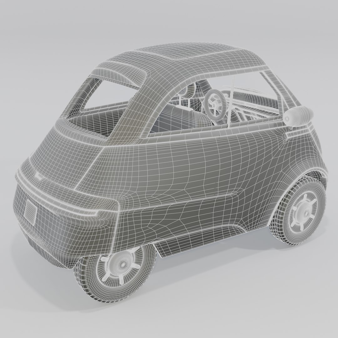 Microlino Electric Scooter Car Red 3D Model - TurboSquid 2188218