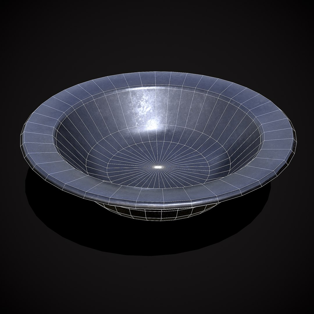 Basic Metal Bowl 3D - TurboSquid 2197033