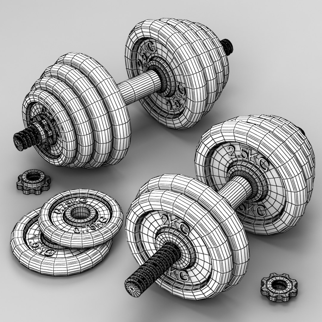 dumb bell dumbbell 3d model