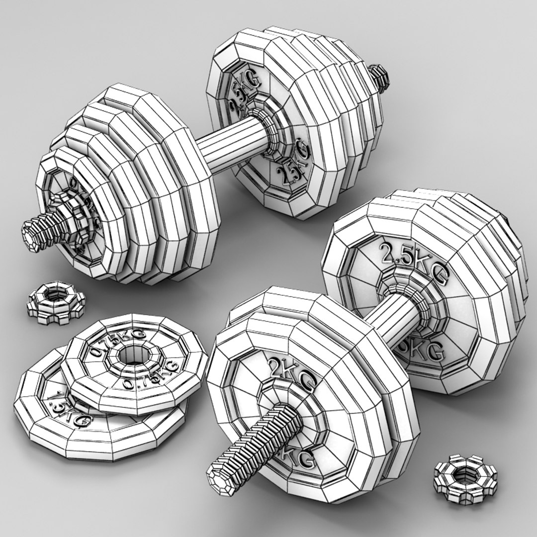dumb bell dumbbell 3d model